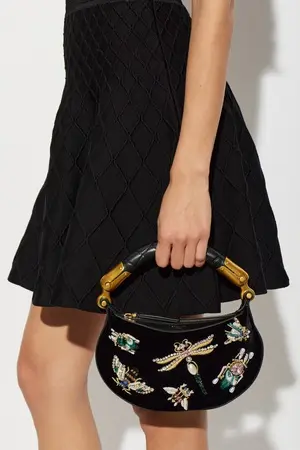 Balmain Velvet Bag "ebene Mini