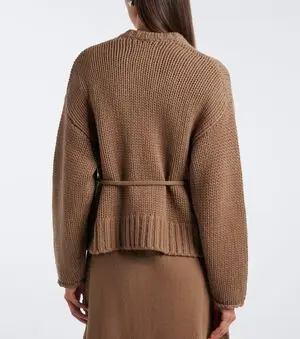 Extreme Cashmere N°384 Ginza Cashmere Wrap Cardigan - Brown