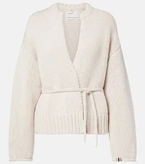 Extreme Cashmere N°384 Ginza Cashmere Wrap Cardigan - White