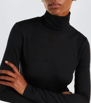 JIL SANDER Jersey Turtleneck Top
