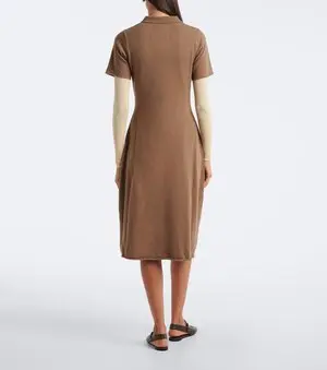 Extreme Cashmere N°497 Georgia Cashmere-blend Polo Dress
