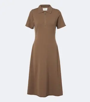 Extreme Cashmere Polo Dress - Brown