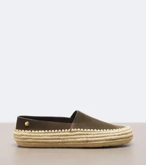 Loewe Rio Suede Espadrilles - Brown