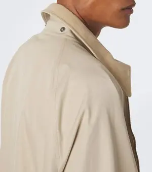 Ralph Lauren Purple Label Hooded Cotton Twill Coat