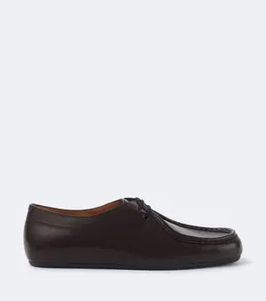 JIL SANDER Hood Leather Lace-up Shoes