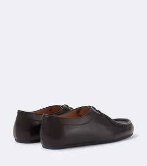 JIL SANDER Hood Leather Lace-up Shoes