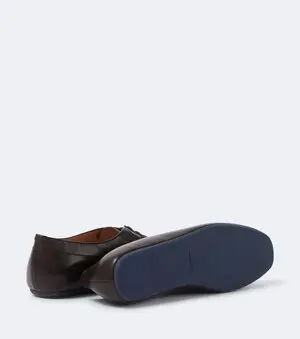 JIL SANDER Hood Leather Lace-up Shoes