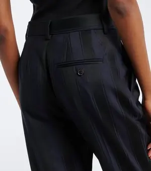 VIVIENNE WESTWOOD Ray Striped Virgin Wool Flared Pants