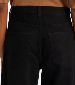 FRAME Bow Wide-leg Jeans