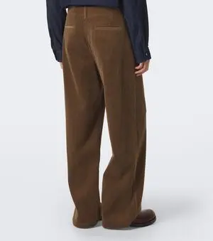 JIL SANDER Cotton Corduroy Wide-leg Pants