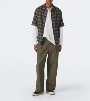 A.PRESSE Cotton Wide-leg Pants