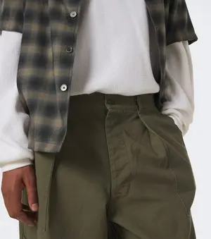 A.PRESSE Cotton Wide-leg Pants