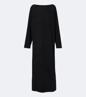 Extreme Cashmere N°503 Pillar Cotton And Cashmere Maxi Dress - Black