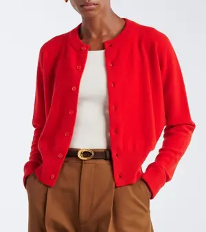 Extreme Cashmere N°257 Blouson Cardigan - Red