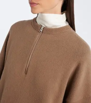 Extreme Cashmere N°496 Like Cashmere-blend Half-zip Sweater