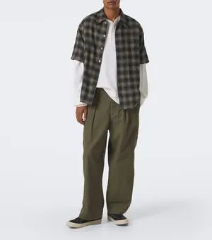 A.PRESSE Waffle-knit Cotton-blend Henley Shirt