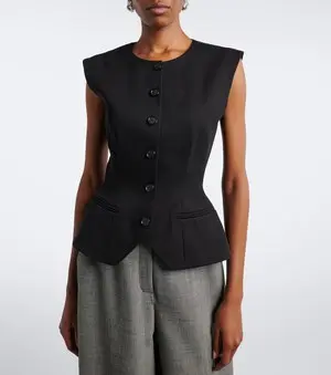 Magda Butrym Silk And Cashmere Vest