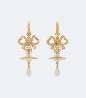 VIVIENNE WESTWOOD Rigoberta Embellished Faux Pearl Earrings - Gold