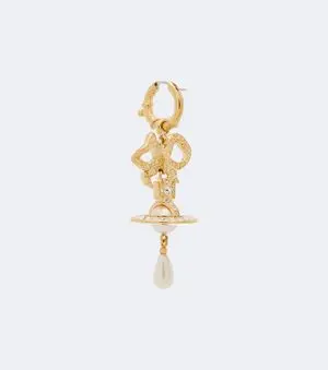 VIVIENNE WESTWOOD Rigoberta Embellished Faux Pearl Earrings - Gold