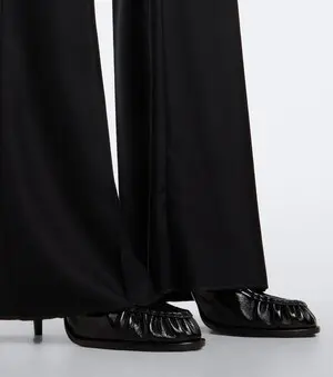 Saint Laurent Le Loafer Leather Slingback Pumps