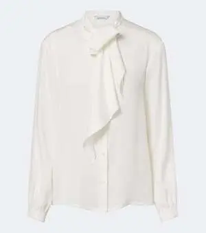 Max Mara Tie-neck Silk Blouse