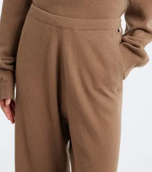 Extreme Cashmere N°479 Runaway" Wide-leg Cashmere-blend Pants