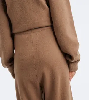 Extreme Cashmere N°479 Runaway" Wide-leg Cashmere-blend Pants