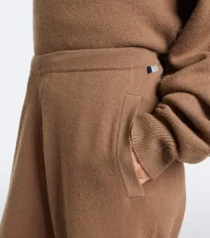 Extreme Cashmere N°479 Runaway Cashmere-blend Wide-leg Pants