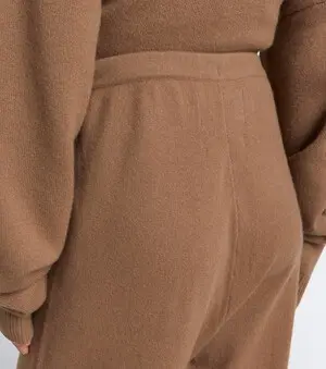 Extreme Cashmere N°479 Runaway Cashmere-blend Wide-leg Pants