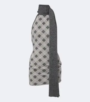 AYA MUSE Axis Wool-blend Minidress