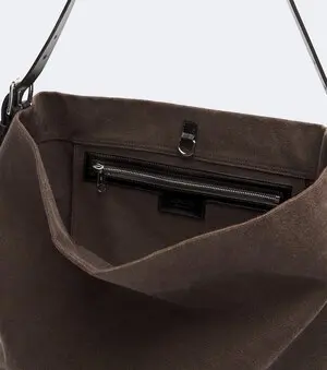 LEMAIRE Belted Medium Cotton Canvas Tote Bag