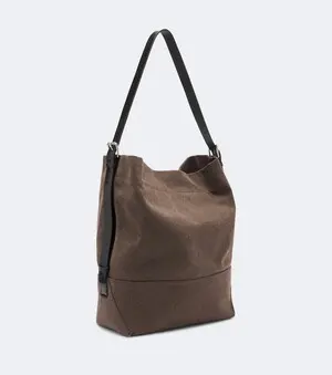 LEMAIRE Belted Medium Cotton Canvas Tote Bag