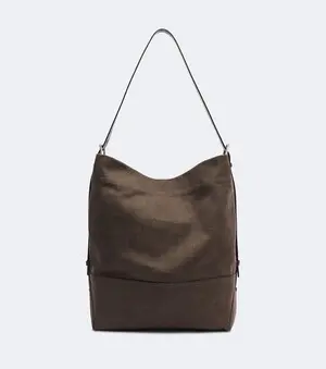 LEMAIRE Belted Cotton Canvas Tote Bag - Brown