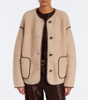 Altuzarra Irving Alpaca-blend Jacket - Beige