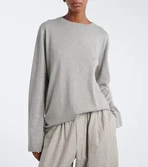 Extreme Cashmere N°500 Jones Cotton And Cashmere Top