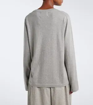 Extreme Cashmere N°500 Jones Cotton And Cashmere Top