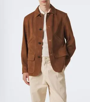 Ralph Lauren Purple Label Suede Leather Jacket