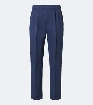 Dunhill Cotton Twill Straight Chinos - Blue