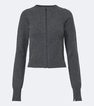 Extreme Cashmere N�494 Tangerine Cashmere-blend Cardigan - Grey