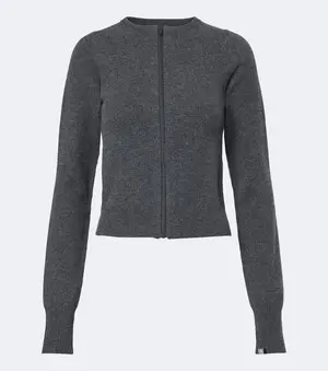 Extreme Cashmere N°494 Tangerine Cashmere-blend Cardigan - Grey