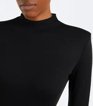JIL SANDER Wool Bodysuit - Black