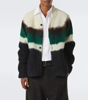 Sacai Wool-blend Polo Sweater