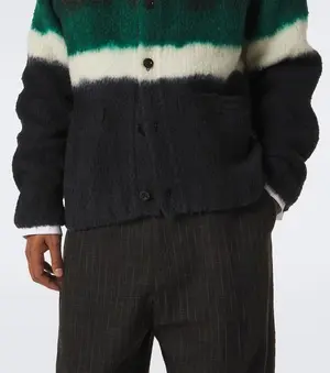 Sacai Wool-blend Polo Sweater