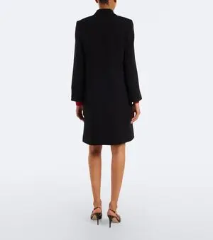 Valentino Garavani Vgold Virgin Wool Cr�pe Coat