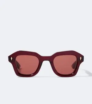JACQUES MARIE MAGE Eichler Square Sunglasses - Burgundy