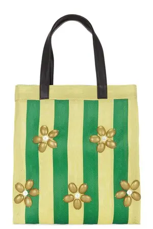 Chan Luu Tote Bag With Embellished Floral Detail