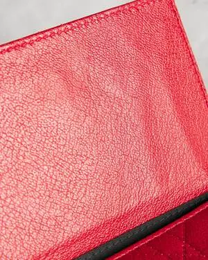 FWRD RENEW Dior Cannage Vanity Bag - Red