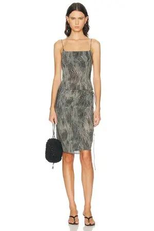 ST. AGNI Savannah Silk Wrap Skirt - Sand