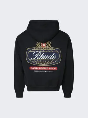 Rhude Safari Crest Zip-up Hoodie - Black
