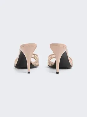 Gucci Crystal Slide Sandal Light Pink